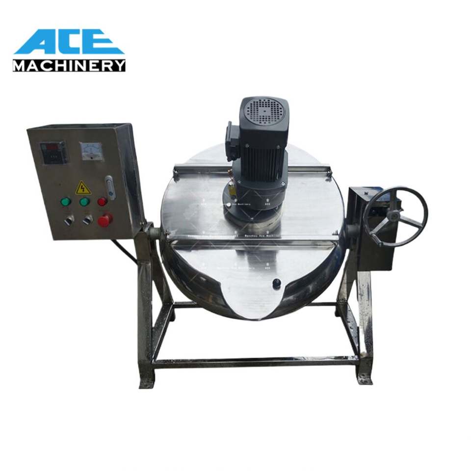 Ace 100 Litre Gas Tilting Cooking Mixer Pot 100 Gallon Steam Jacketed ...