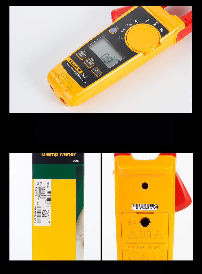 FLUKE 325 Clamp Meter F325 323 324 True RMS Digital Multimeter 400A ...