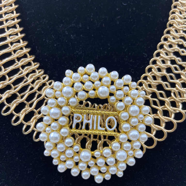 Custom Elastic Sigma Gamma Rho Philo Women Fashion Big Statement Choker ...