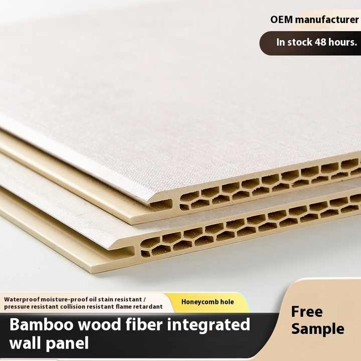Bamboo Wood Fiber Integrated Wallboard Quick Installation Honeycomb ...