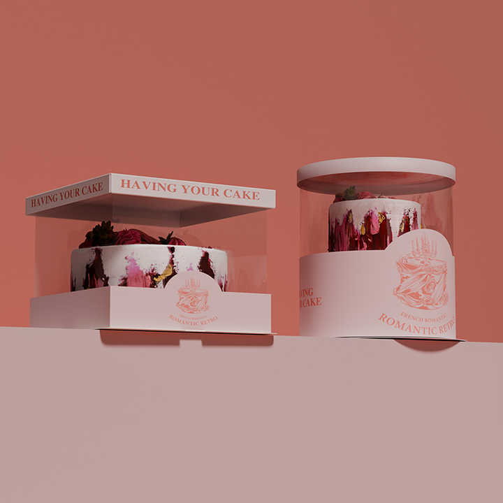 Personalized Tiramisu Cake Box - Eco-Friendly & Stylish