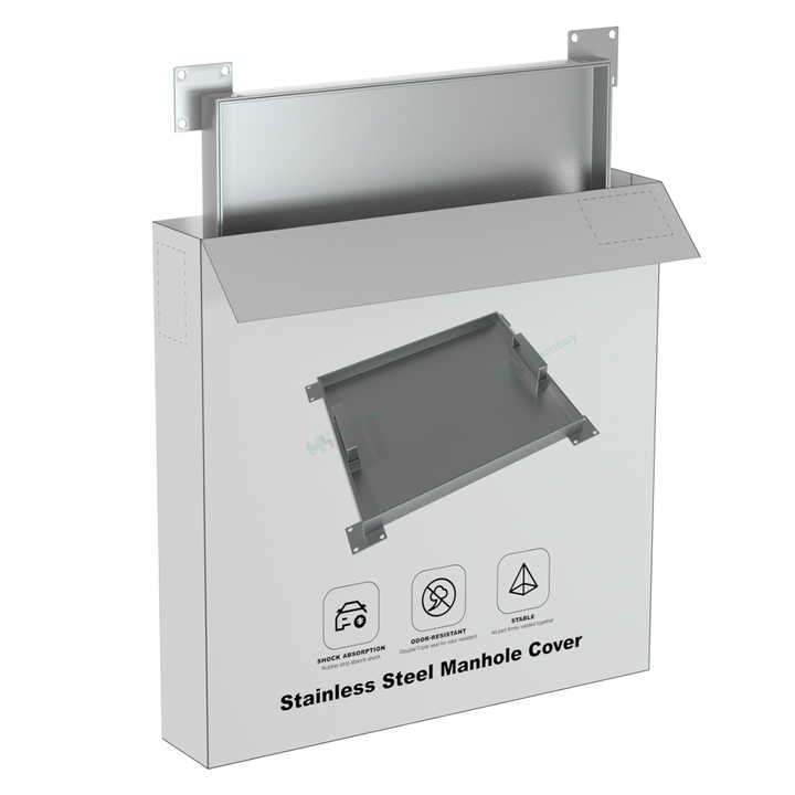 Durable 5mm Tile Insert 304 Stainless Steel Manhole Cover