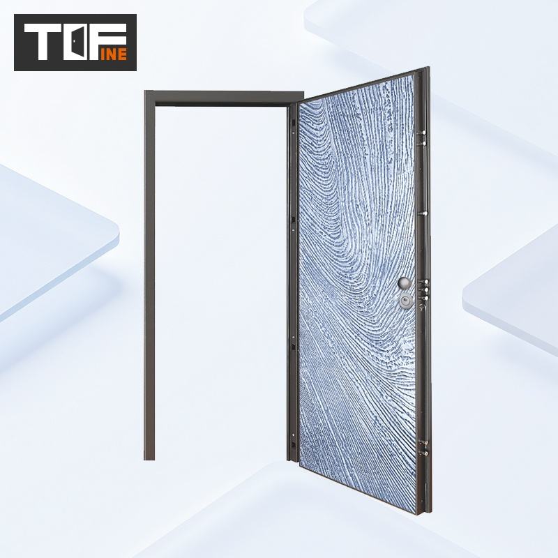 Italian Style Wooden Armoured Steel Security Door for Home Living Room ...