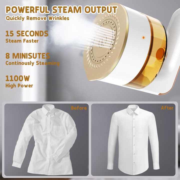 Mini Portable Steam Ironing Iron - Handheld Garment Stamer
