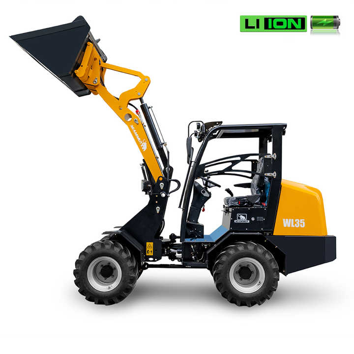 Mammut 1 Ton Electric Wheel Loader - High-Capacity Battery