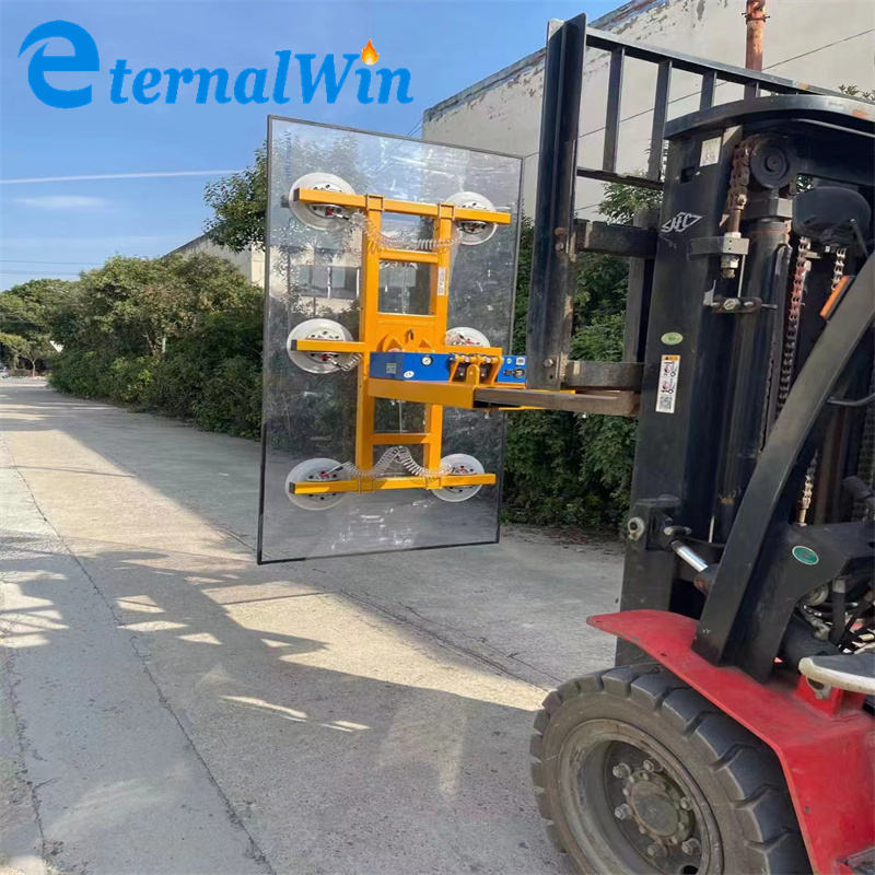 Forklift Truck Attachment Skewer Glass Lift Equipment Loading and ...