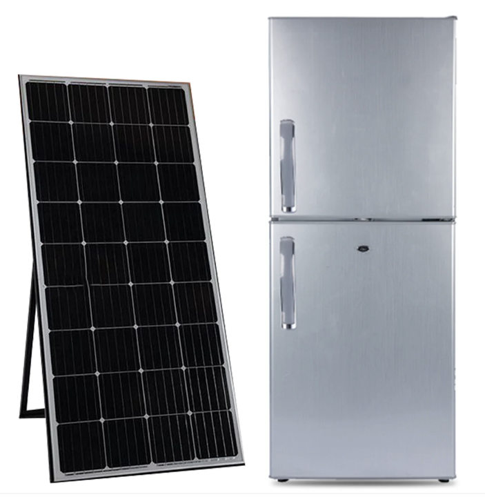 Green Energy Solar Powered Portable Fridge 12V 24V DC Gas Household Fridge 198 Liters Top ...