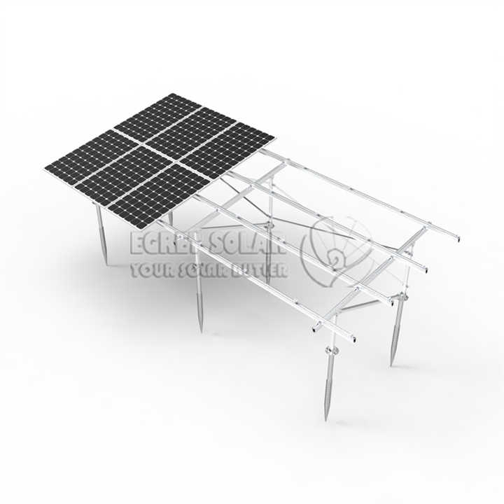 Galvanized Steel Pole Mounting PV Module Pile Ramming Structure