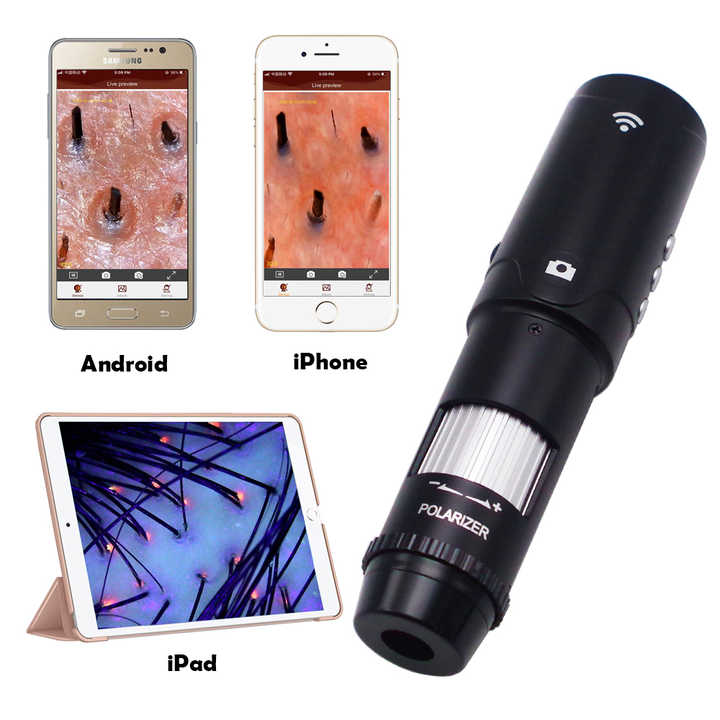 3 in 1 Polarizer UV White Light Wireless Wifi Scalp Analysis