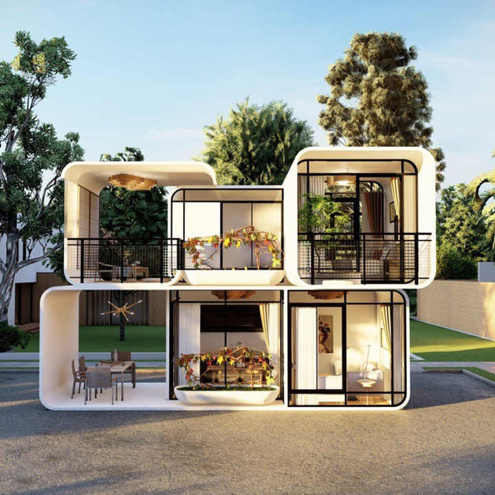Modular Apple Cabin - Smart, Movable Living & Working Space