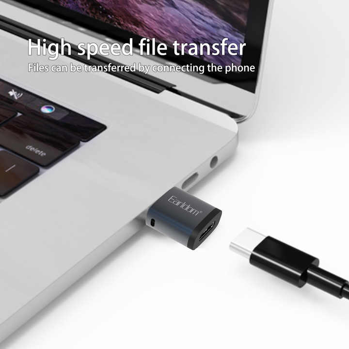 Earldom USB C Female to USB Male Adapter - Fast Data Charger