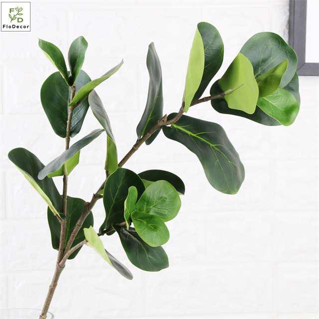 Wholesale 3 Branches Real Touch Artificial Ficus Stem Branch Banyan ...