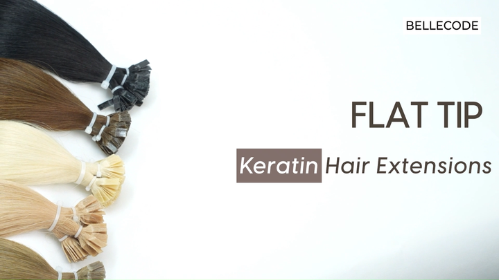 Extensions Flat Tip Extens Virgin Keratin Human Hair Extension Raw ...