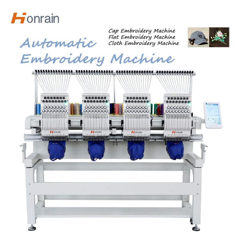 China Computer Automatic Embroidery Machine with Motor Four Heads Cap ...