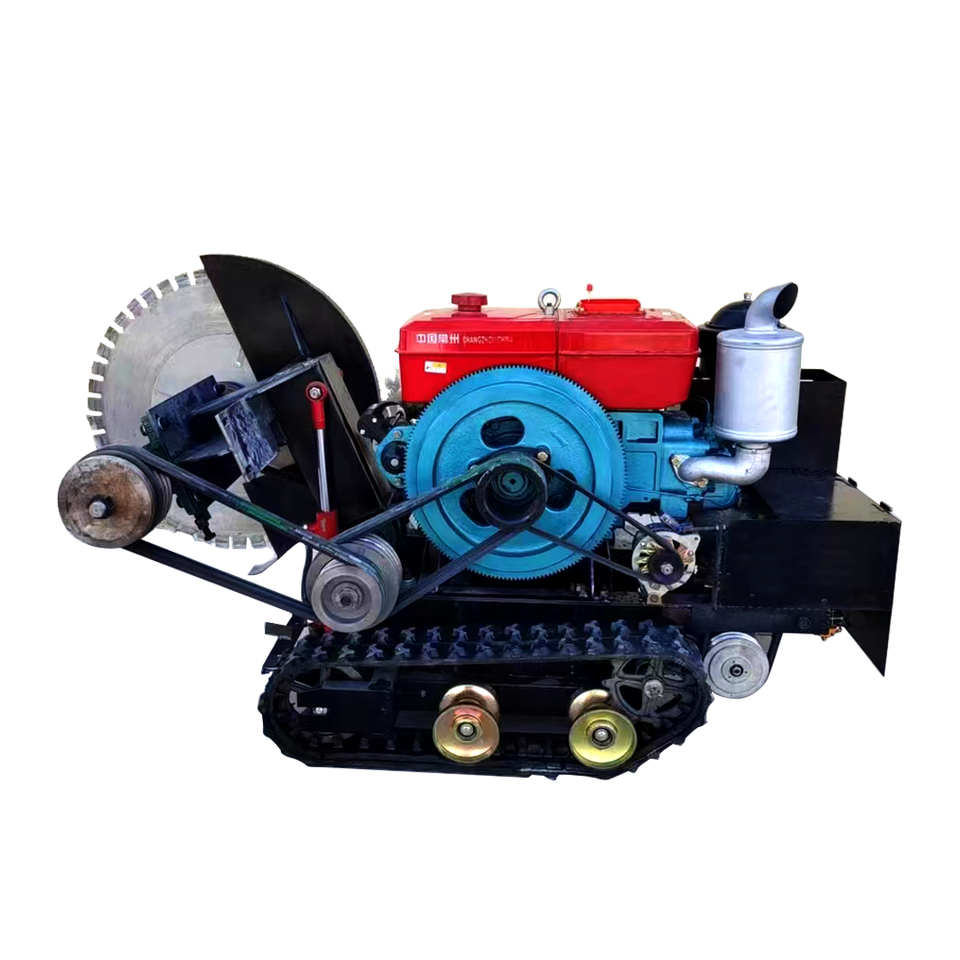 35HP High Power Reinforced Concrete Cutting Road Saw Remote Control ...