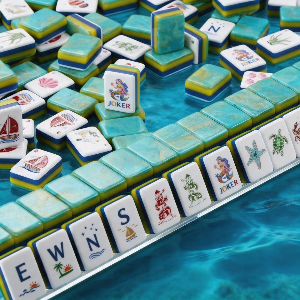 Best Seller Luxury American Mahjong Tiles Set Melamine Water Resistant ...
