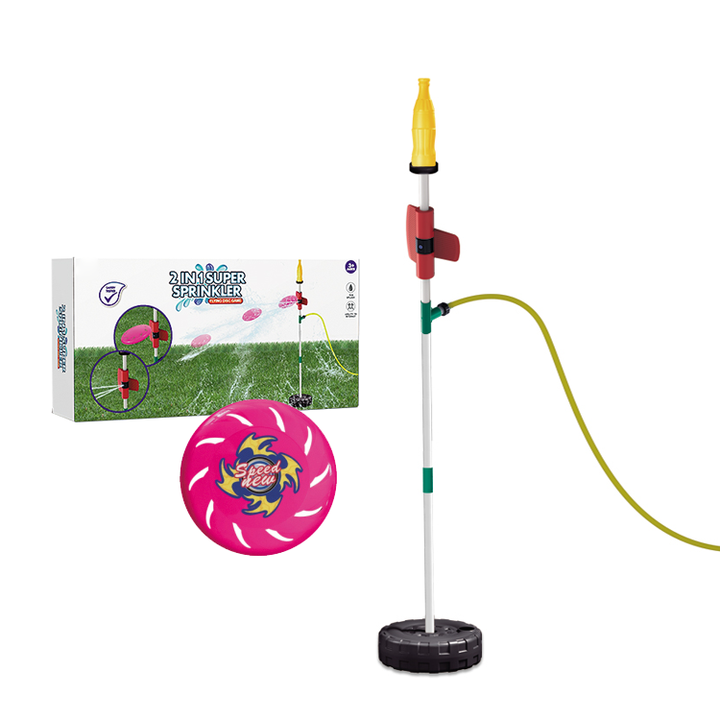 Flying Disk Toss Game with Sprinkler 2 in 1 Outdoor Sport Water Play ...
