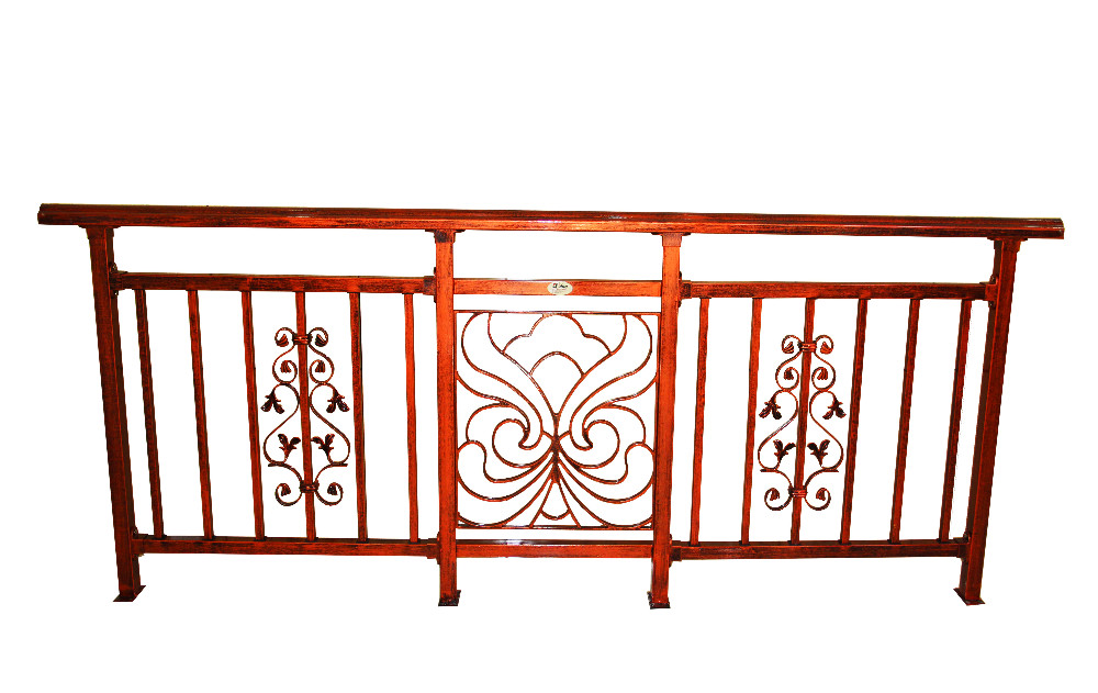 Wrought Iron Stair Railing Grill Design for Balconies