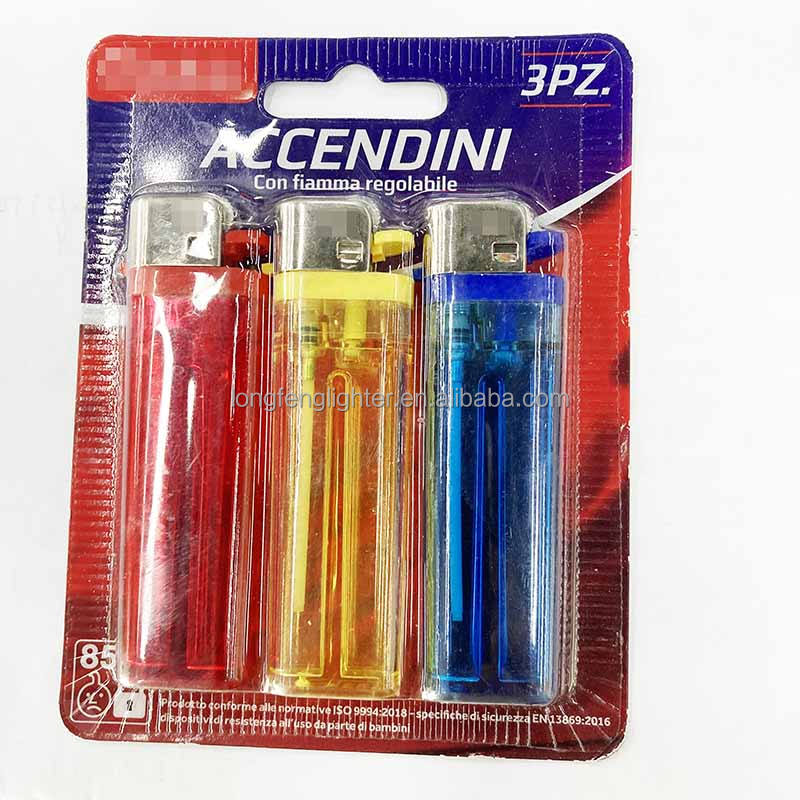 Custom Logo Cheap Plastic Disposable Lighters Classic Design USA Flint ...