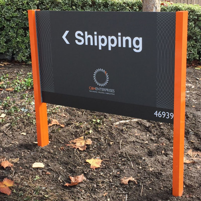 ADA Compliant Braille Directional Signs for Public Building Restroom ...