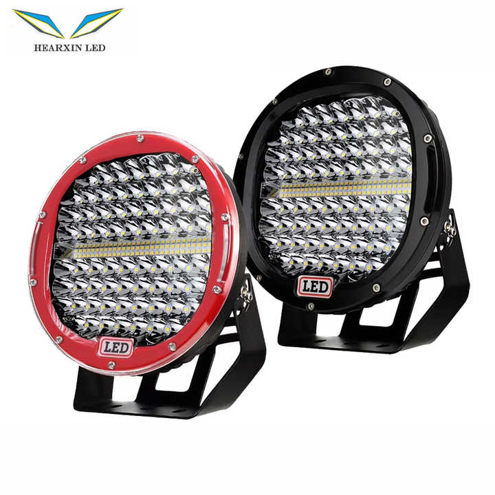 Truck Spotlight - Red Black Super Bright 9 Inch LED Light