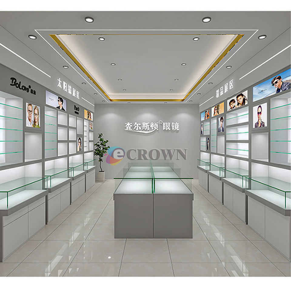 Shop Ocular Cabinet Shopping Mall Eyeglass Display Ball Grown Feather ...