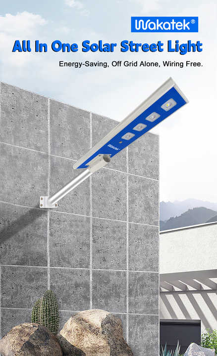 WAKATEK 400W Solar LED Street Light IP67 Integrated Waterproof for ...