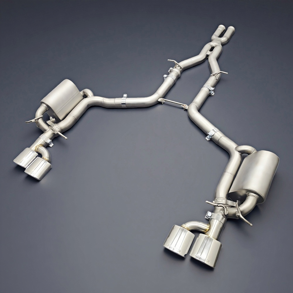 Valved Catback Exhaust System for Mercedes Benz AMG W204 C63 6.2L ...