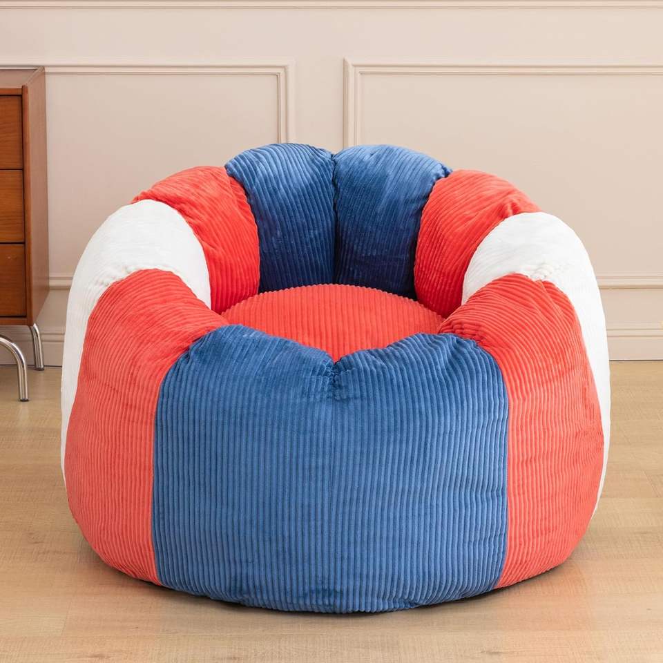 Giant Bean Bag Chairs for Adults,Memory Foam Firm Boneless Floor Gaming ...