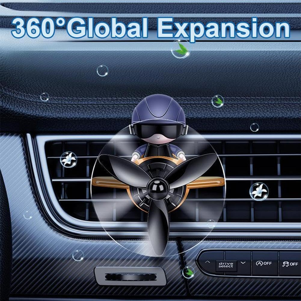2026 New Cartoon Pilot Air Fresheners Vent Spinners Fan Automotive Air ...