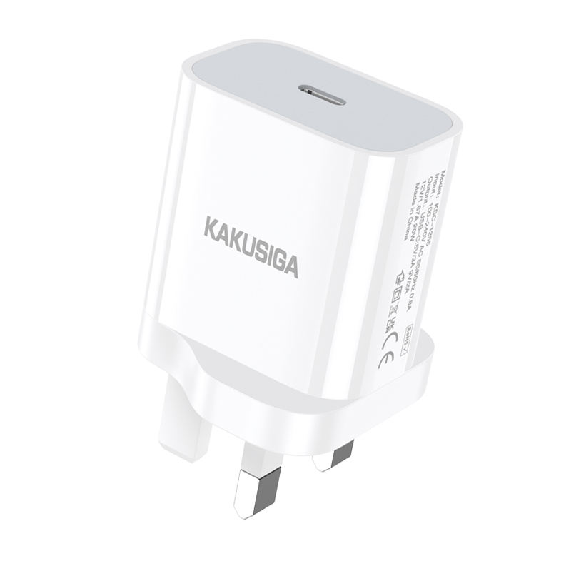 KAKUSIGA PD20W Fast Charger - Efficient UK Standard Charger