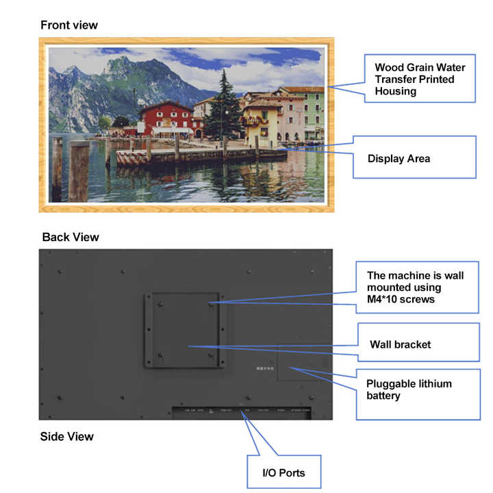 31.5 Inch Color E Ink Display E6 Technology 2560*1440 Usb Wifi E Paper ...