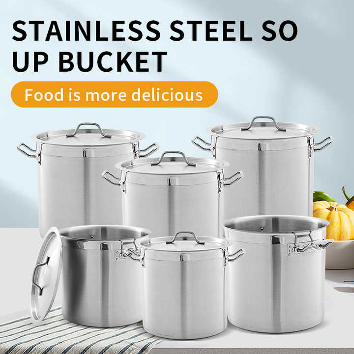 High Quality Kitchenware - Stainless Steel Soup Pot Set
