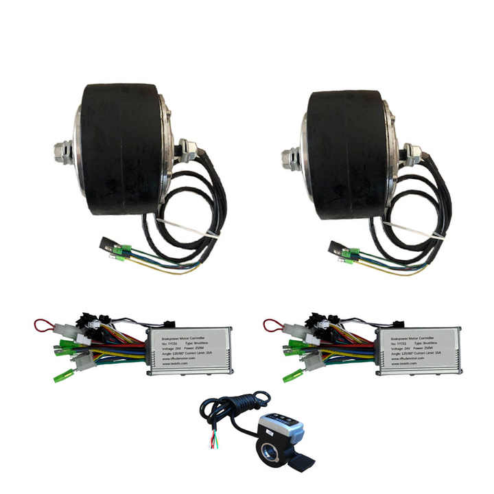 250W Brushless Gear Hub Motor - 5 Inch Low Speed Electric Motor