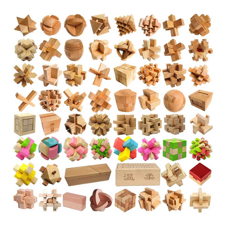Wooden Lock Puzzles - Educational Toys for Kids & Juveniles