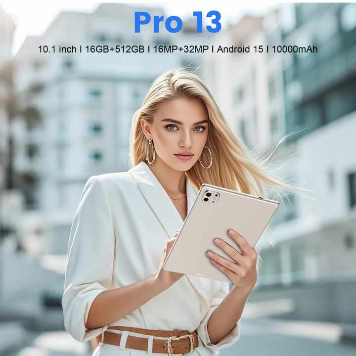 Pro 13 OEM Android Tablet - 16GB+512GB, 10.1 Inch Display