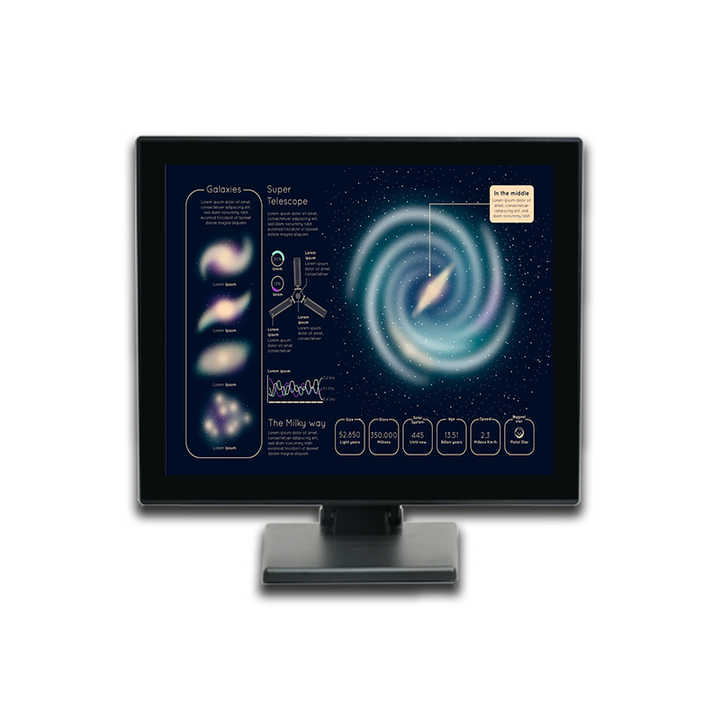 19 Inch IPS HDR Laptop Compatible HD-MI USB Interface LCD Monitor with ...