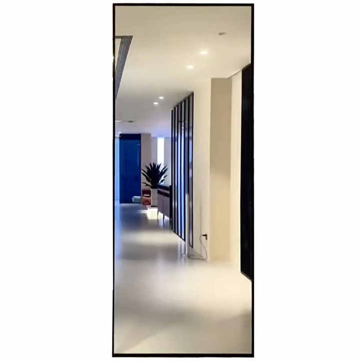 9CE White Invisible Track Hardware Magic Mirror Door System Soft ...