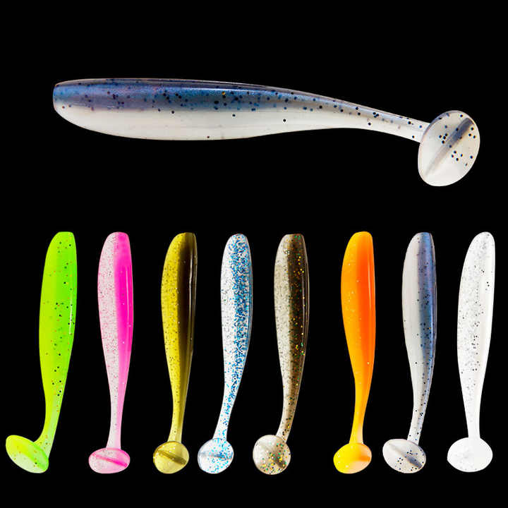 T-tail Floating Waterway Soft Plastic Lures - 9 Colors