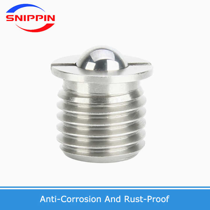 Positioning Beads 304 Stainless Steel Thread Flange Spring Ball Plunger ...