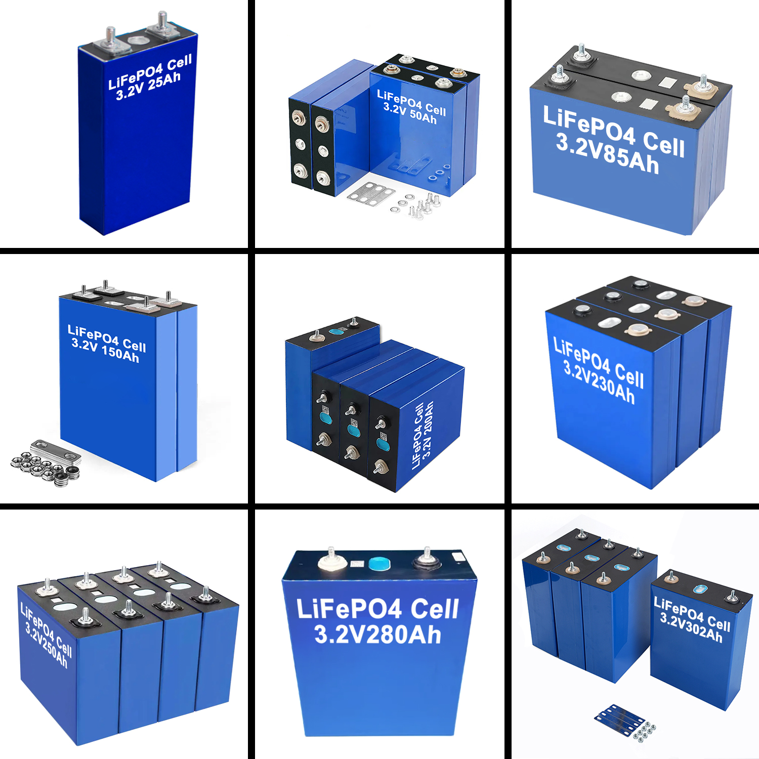 Pin Lifepo4 3.2v 200ah 150ah 100ah 50ah 25ah Pin Lithium Năng Lượng Mặ ...