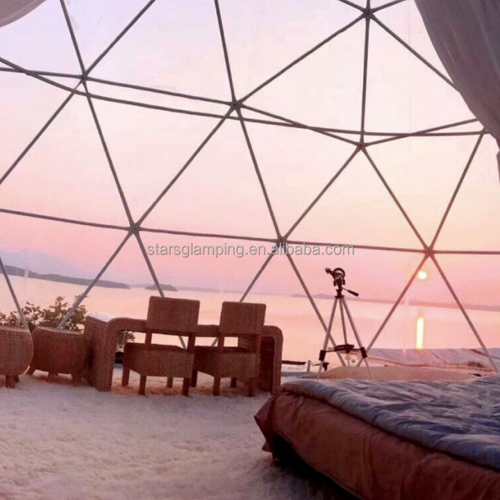 12ft Luxury Glamping Dome Tent Soundproofing Geodeisc Outdoor Winter ...