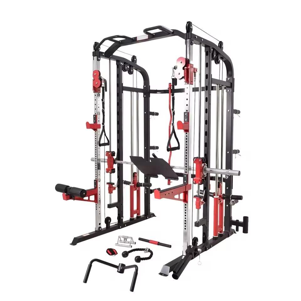 Commercial Adjustable Functional Trainer Power Gym Equipment Smith ...