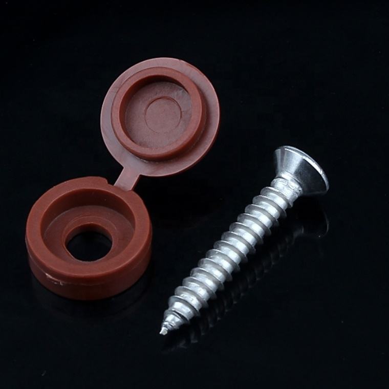 ELEHK Plastic Round Shaped Screw Cover Decorative Cover Tops Furniture ...