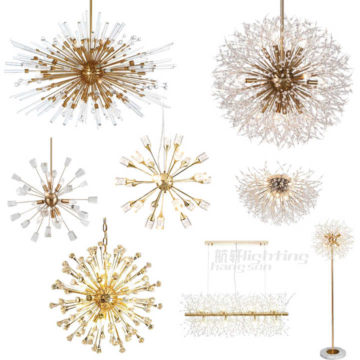 Luxury Round Hanging Fixture - Firework Pendant Lights LED