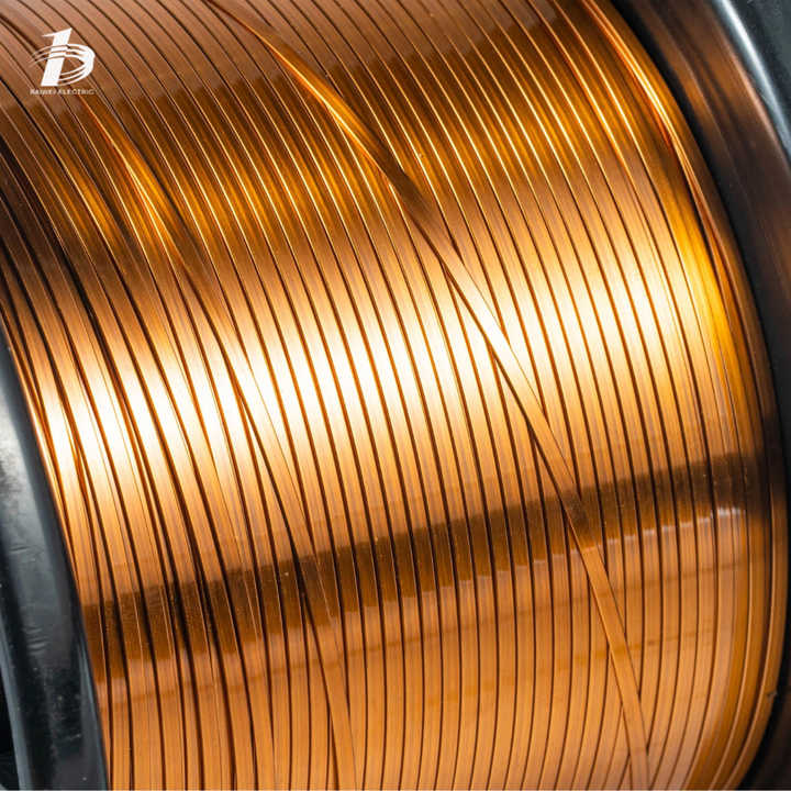 BAIWEI Flat Copper Laminated Enamel Coil Wire for Generators