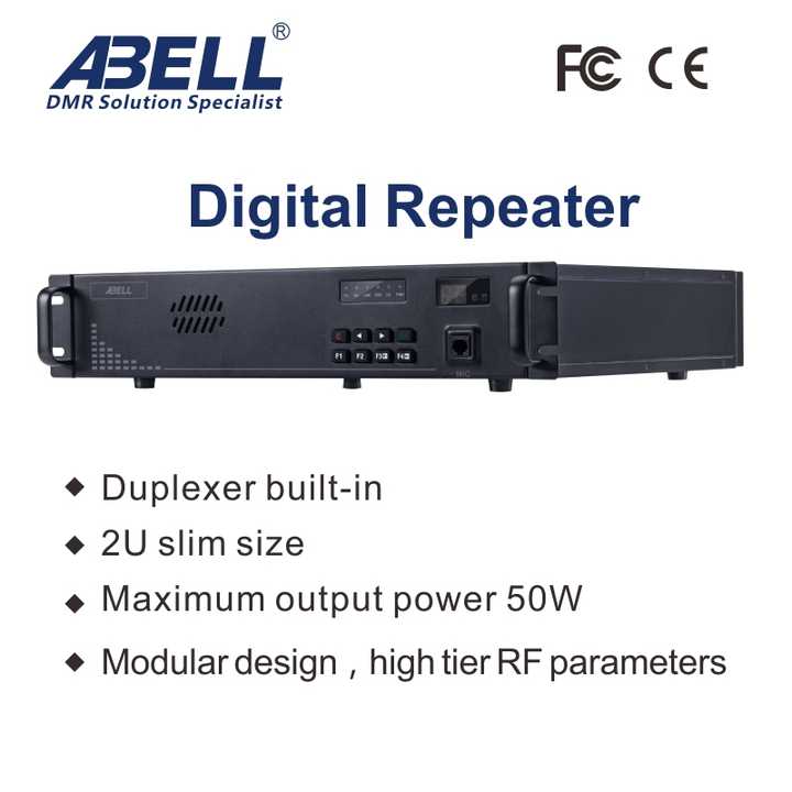 DMR UHF Repeater Radio Base Station ABELL R-80 UHF Walkie Talkie Repeater Radio Performance Is ...