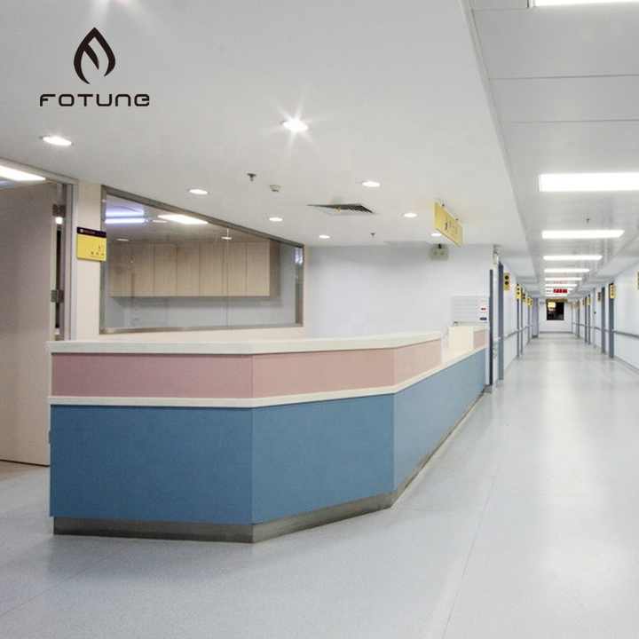 Corians Reception Sterile Desk Nurse Station Hospital Furniture
