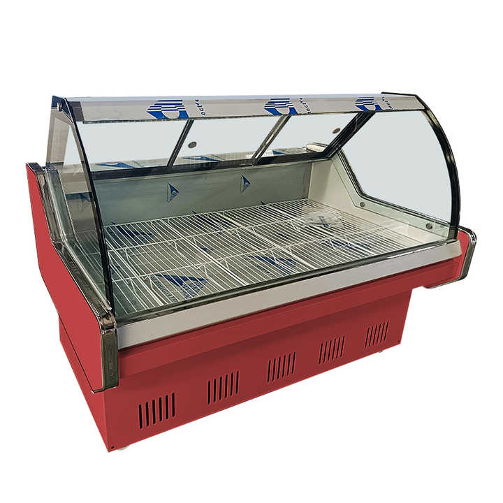 Commercial Sliding Glass Door Direct Cooling Meat Cooler Display ...