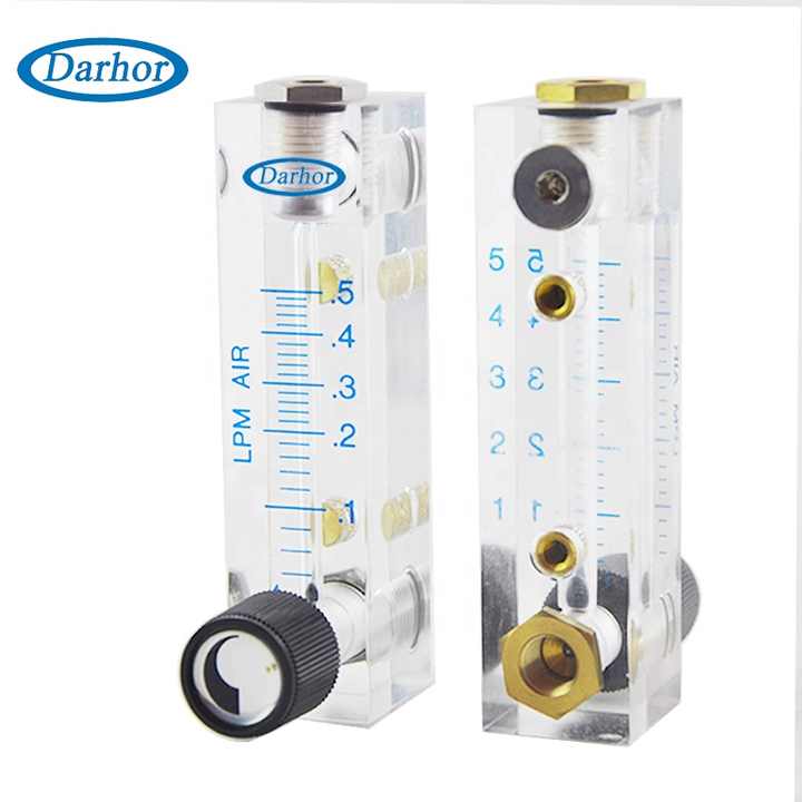 Darhor DFG-4T OEM Direct Reading Acrylic air Flow Meter 6mm Tubing Gas ...